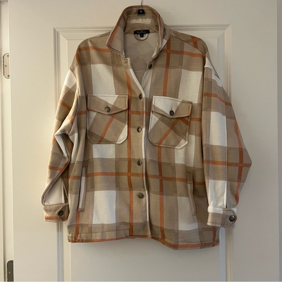 Boohoo | Tops | Plaid Shacket | Poshmark